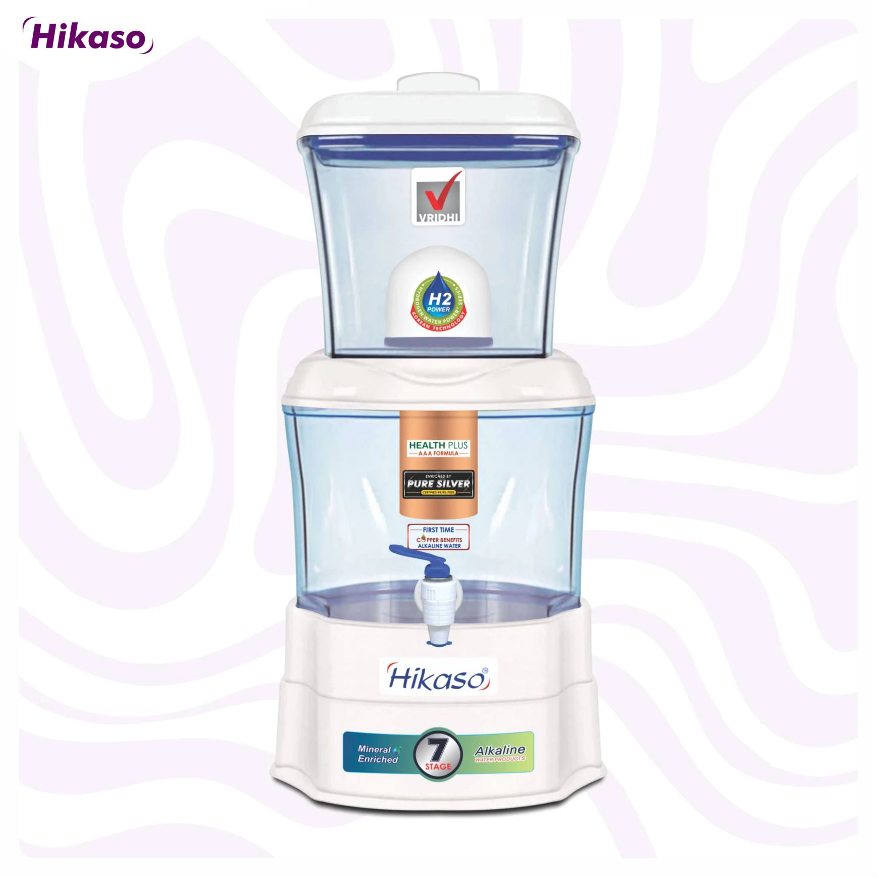 18 Litre HYDROGEN GRAVITY WATER PURIFIER – WHITE Water Purifier